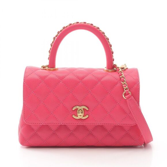 CHANEL | Bags | Chanel Coco Handle Flap Leather Handbag | Poshmark
